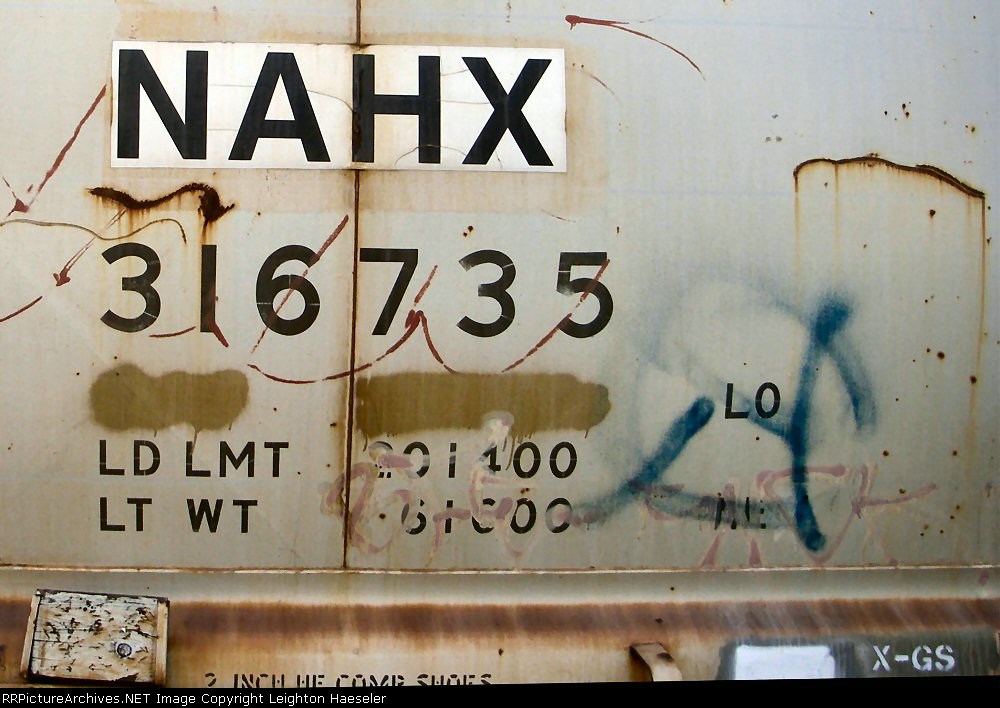 NAHX 316735 stencil detail